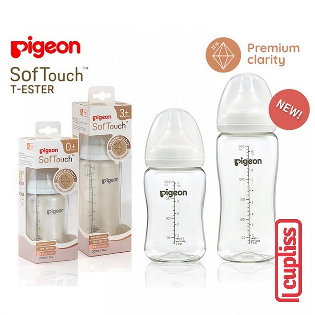 Jual PIGEON T-Ester Wide Neck 200ml 300ml Bottle Peristaltic Botol Susu | Shopee Indonesia