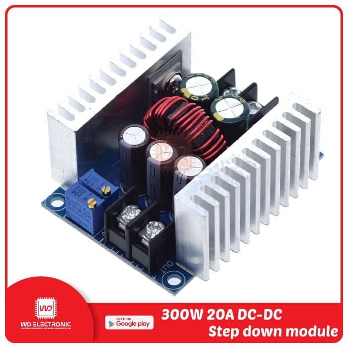 Jual 300W 20A Constant Current Adjustable Buck Converter Step down DC ...
