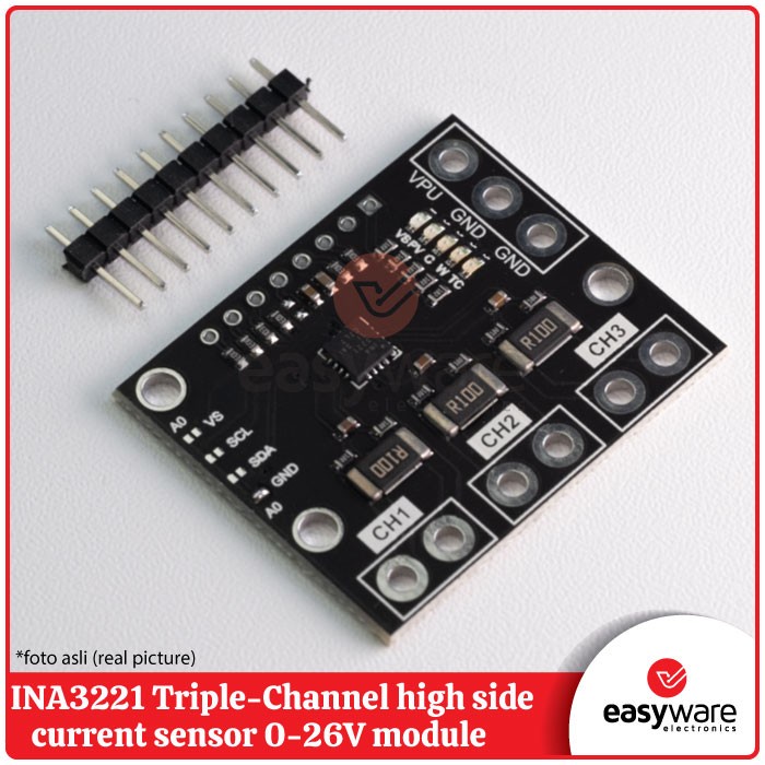 Jual INA3221 Triple-Channel high side current sensor 0-26V module -NN11 | Shopee Indonesia