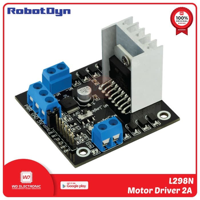 Jual L298N L298 MOTOR DRIVER 2A MODULE ROBOTDYN L298N MOTOR DRIVER ...