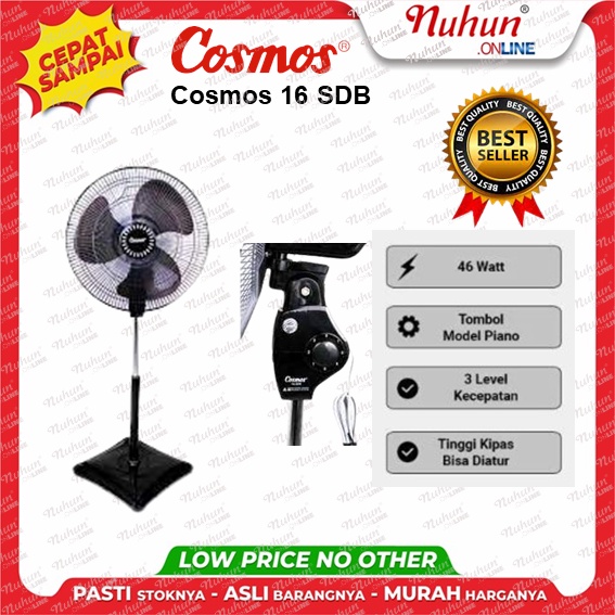 Jual [CIANJUR] Kipas Angin Cosmos 16 SDB / SDB-16 Stand Fan 16inch ...