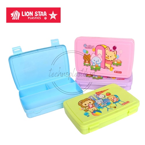 Jual LION STAR Salinas Lunch Box Sekat 3 Kotak Makan Anak Lucu | Shopee ...