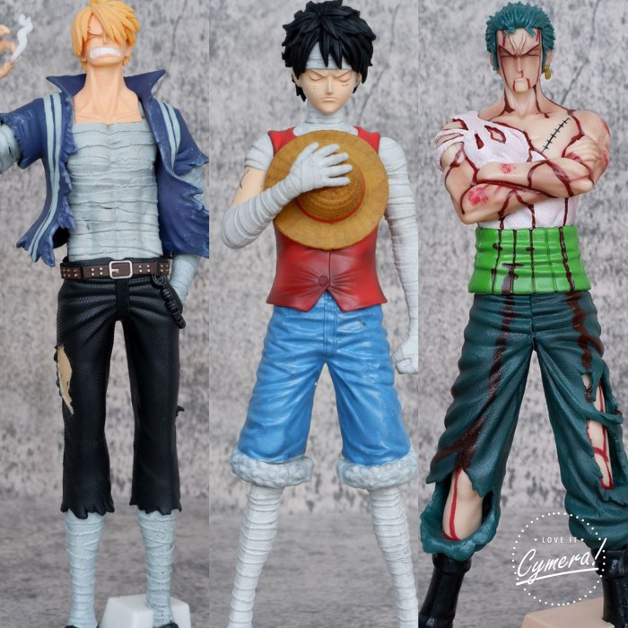 Jual Luffy Zoro Sanji 3D2Y Action Figure One Piece Dream STUDIO ...