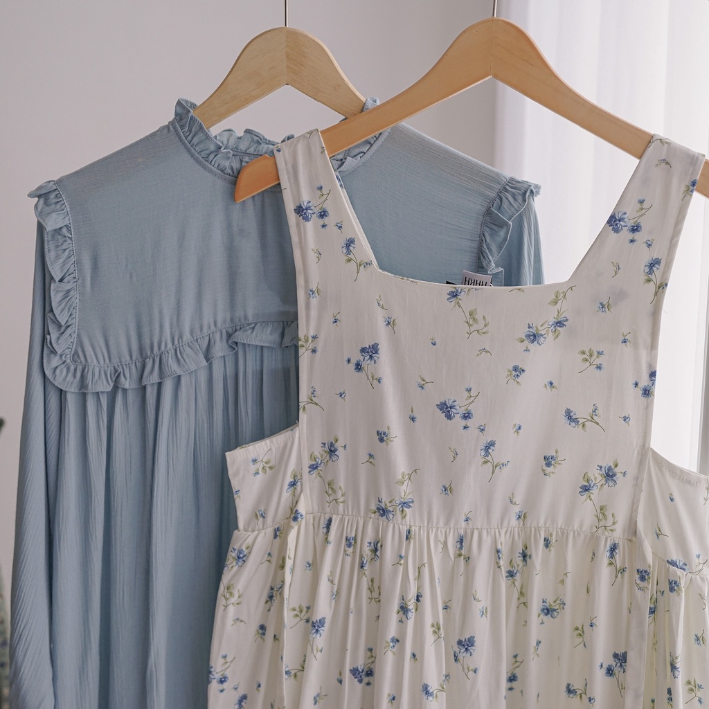 Jual HIMARI MIDI DRESS - DRESS MIDI KOREA HARASKIRT | Shopee Indonesia