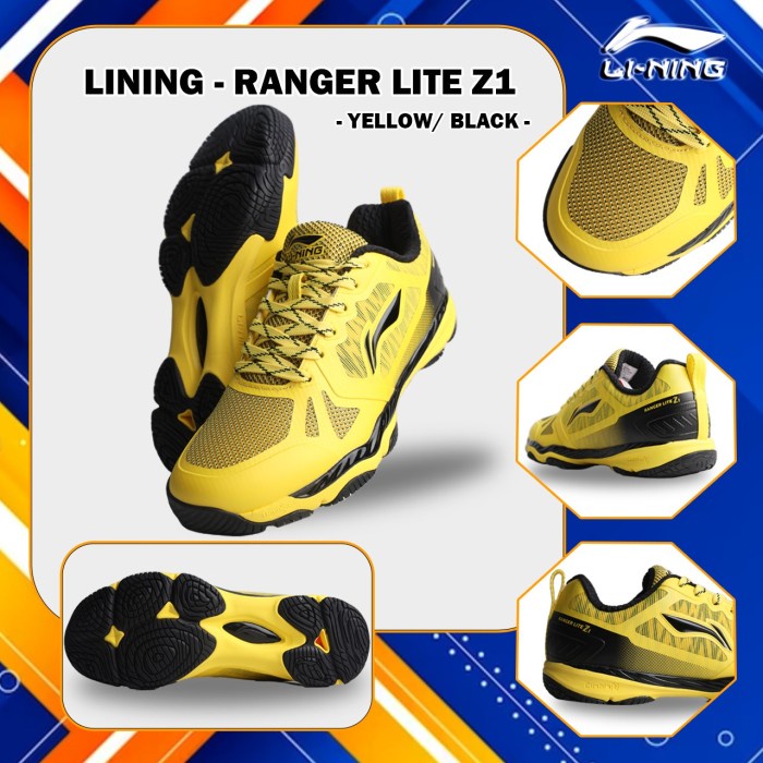 Jual Sepatu Badminton Shoes Lining RANGER LITE Z1 New Color Yellow ...