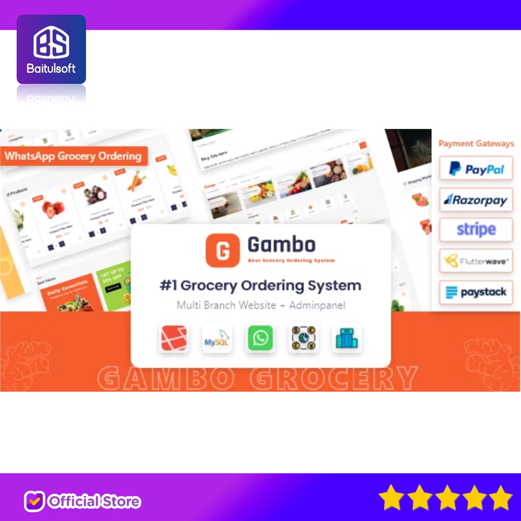 Jual SOURCE CODE APLIKASI GAMBO - ONLINE GROCERY ORDERING SYSTEM ... Jual SOURCE CODE APLIKASI GAMBO - ONLINE GROCERY ORDERING SYSTEM ...