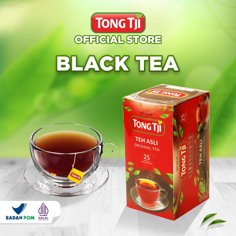 Jual Tong Tji Black Tea / Teh Hitam dgn Amplop 25s, Teh Celup per Pack ...