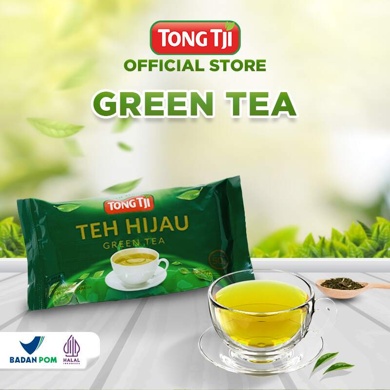 Jual Tong Tji Green Tea 50g, Teh Seduh Praktis dan Hemat | Shopee Indonesia