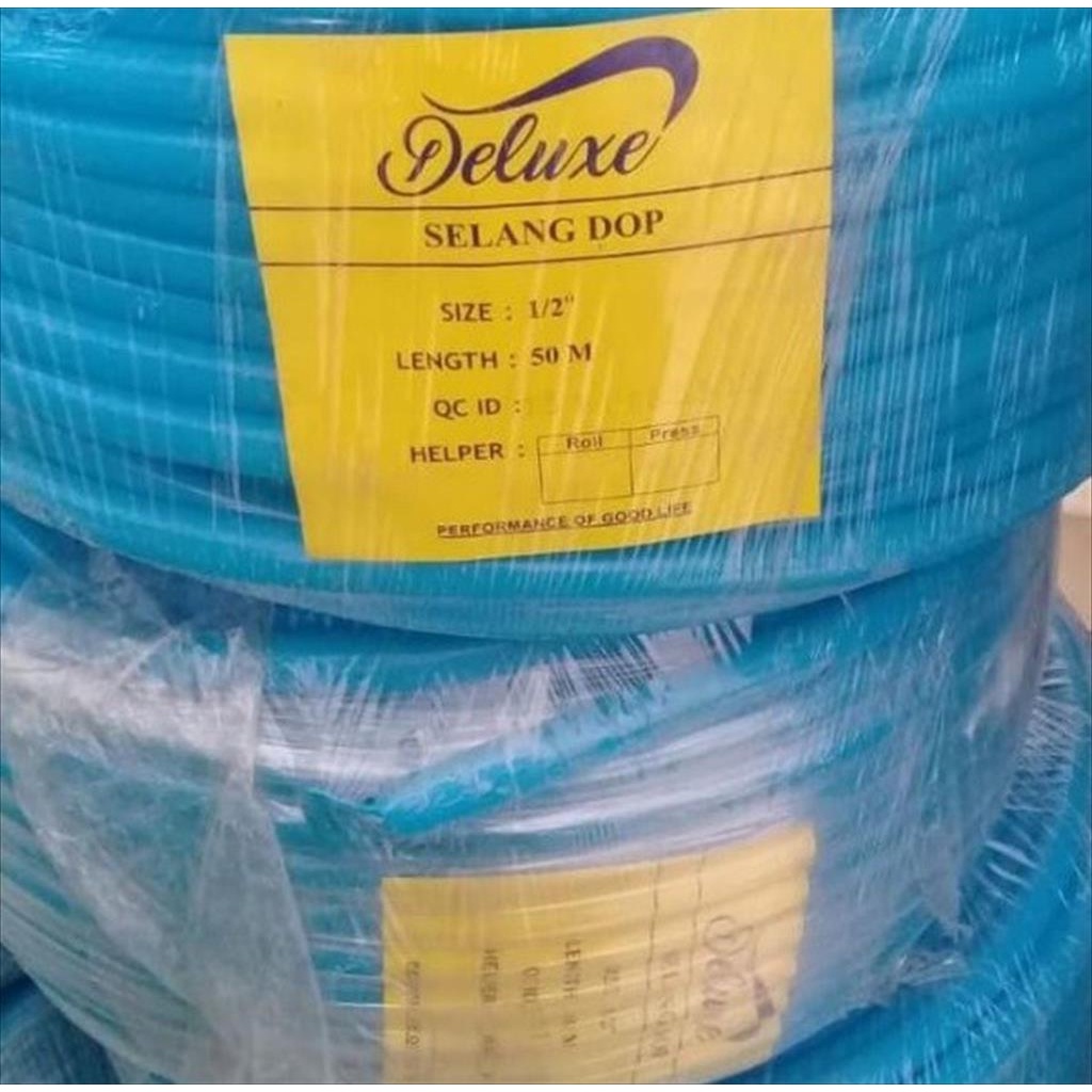 Jual Selang Air Taman Kebun Elastis Dof Dop Doff DELUXE DELUX 1/2" 50 M 50m BJ | Shopee Indonesia