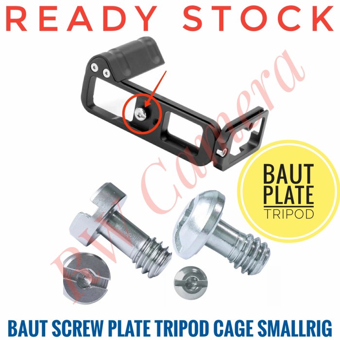 Jual Baut Plate Plat Tripod Screw Cage Smallrig 1/4 Kamera Kunci ...