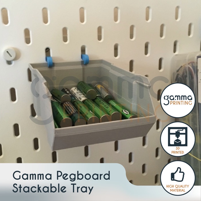 Jual Stackable Tray Pegboard Shelf - Accessories / Aksesoris Rak Gamma ...
