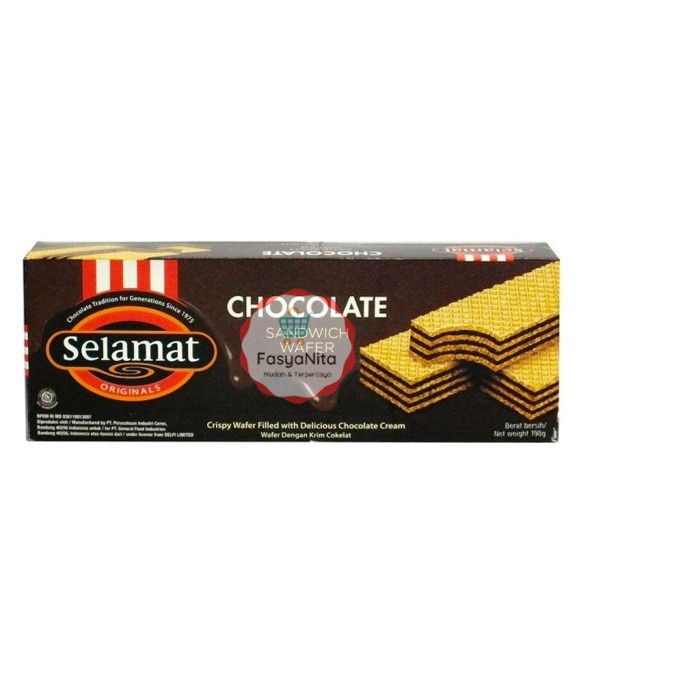Jual Selamat Wafer Chocolate 198 Gr Slamat sandwich coklat - FasyAnita ...