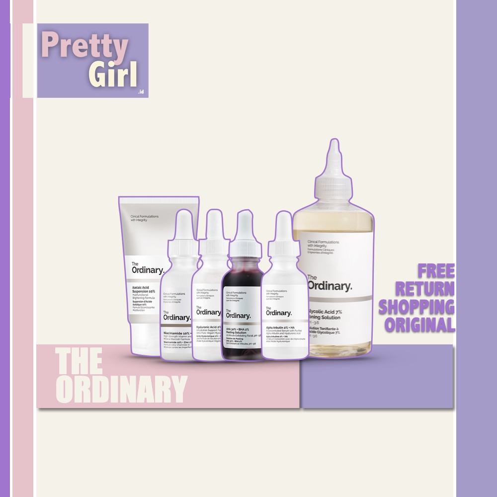 Jual THE ORDINARY Niacinamide/AHA BHA/Alpha Arbuti /hyaluronic acid ...