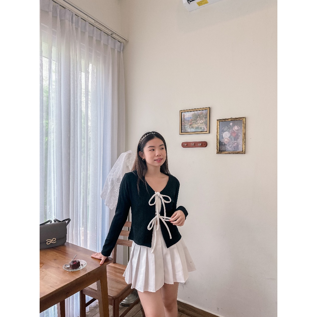 Jual Sweet Berry - So Mi Cardigan (Cardigan Blouse Atasan Pita Wanita ...