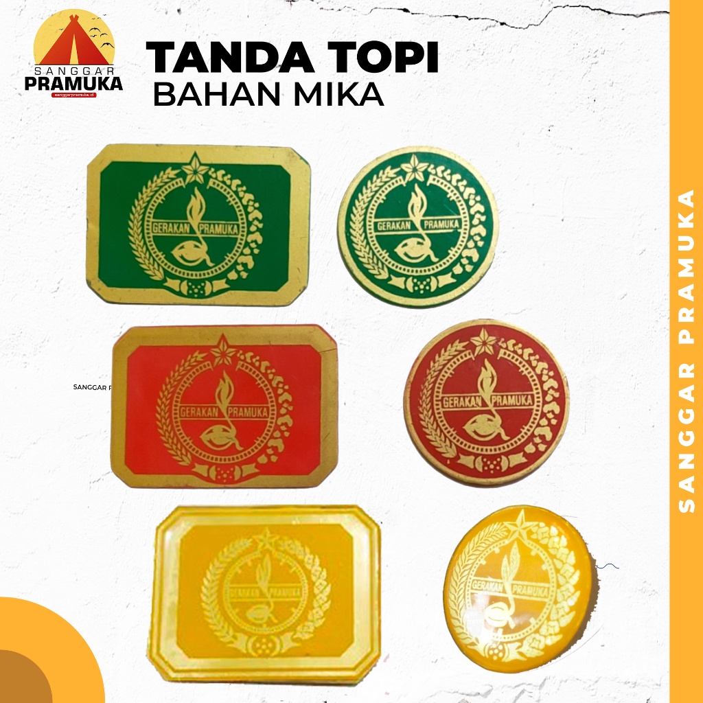 Jual Tanda Topi Pramuka/Tatop Pramuka Siaga Penegak Penggalang | Shopee ...