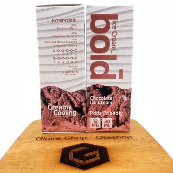 Jual SALT - Bold Ice Cream CHOCOLATE 30ml Pods Friendly by Joss Project ...