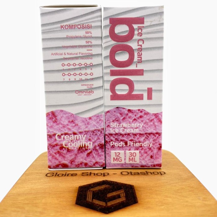 Jual SALT - Bold Ice Cream STRAWBERRY 30ml Pods Friendly by Joss ...