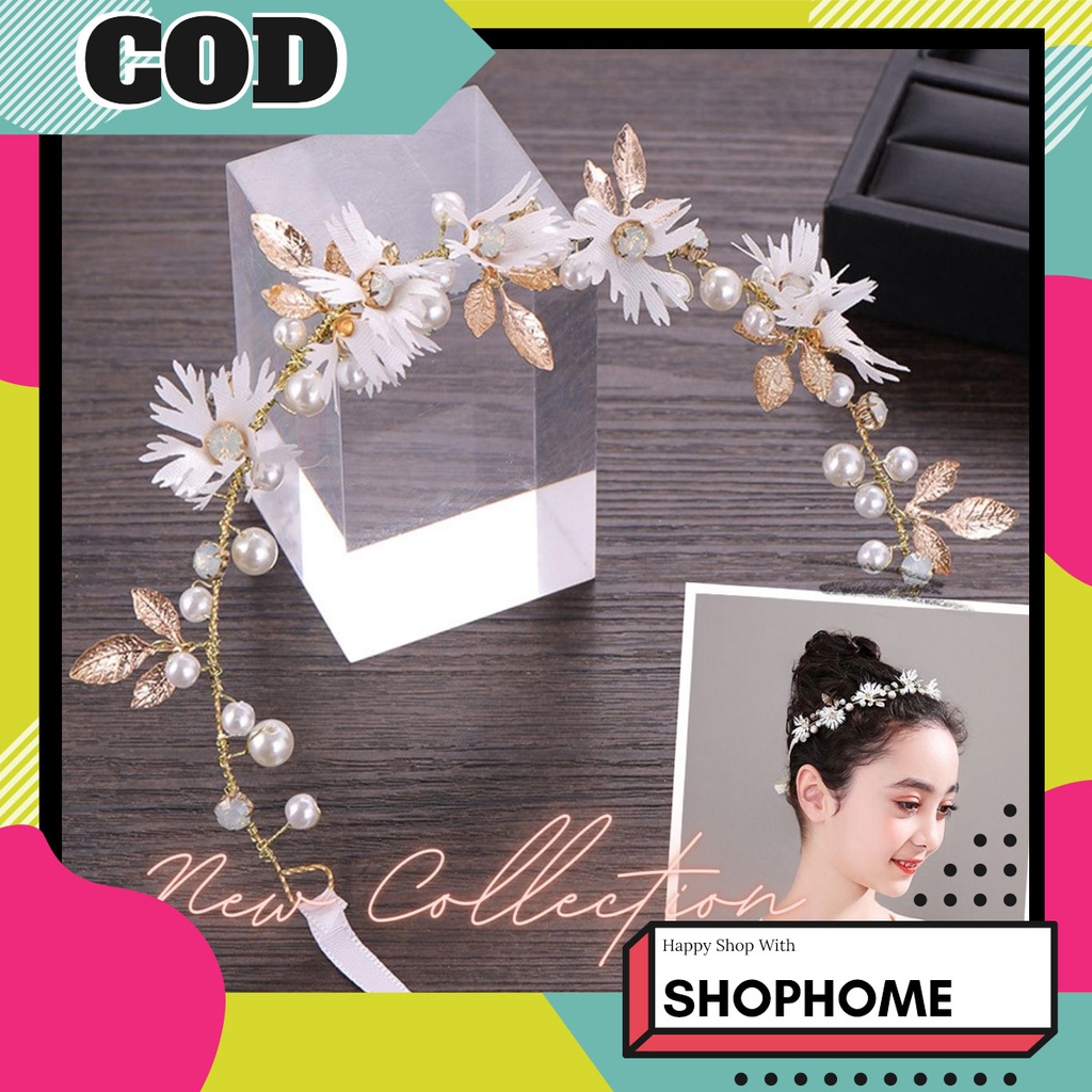 Jual SHOPHOME - Mahkota Bando Mutiara Pita Bunga Cantik Bondu Rambut ...