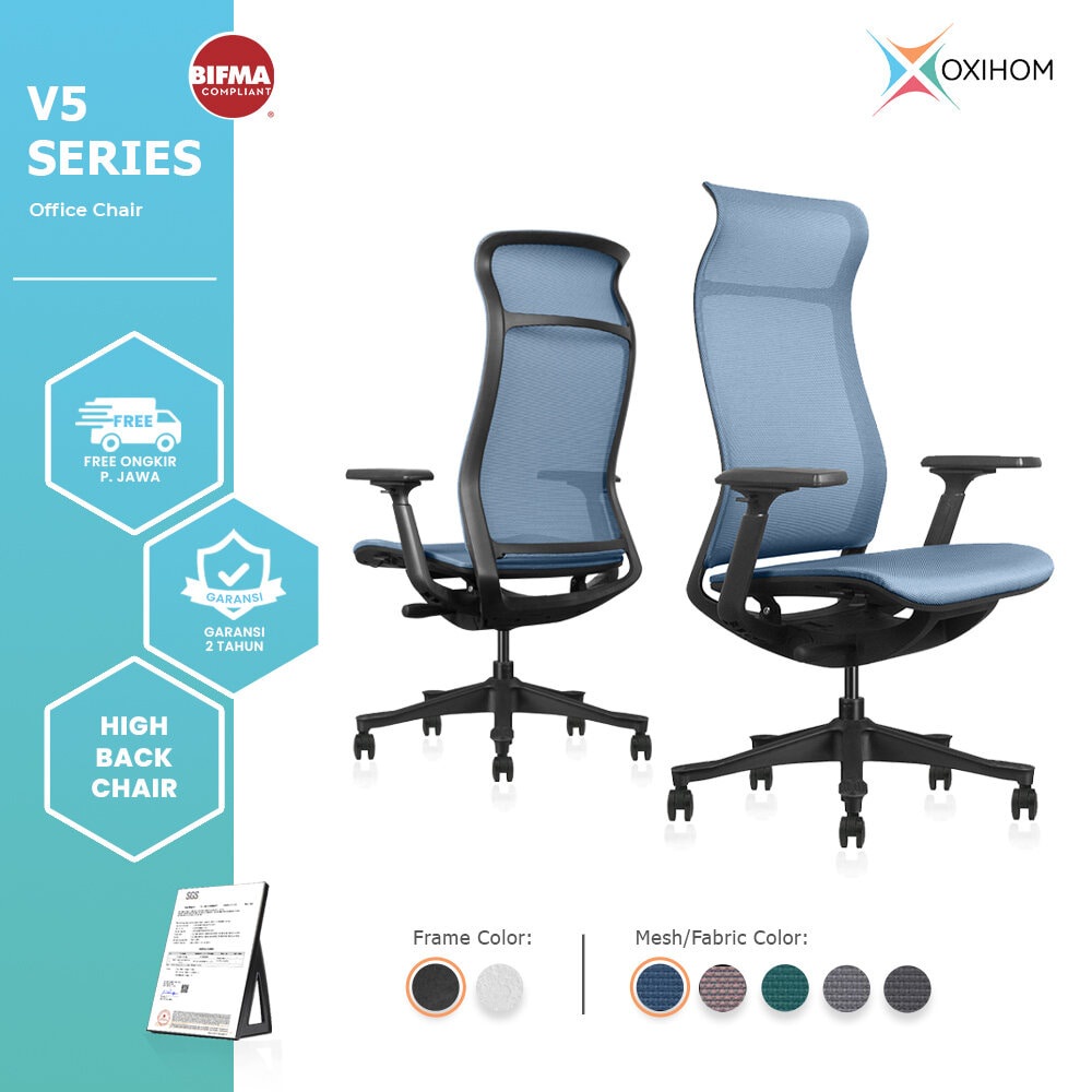 Jual Oxihom V5 Full Mesh Chair Kursi Kantor Kursi Gaming Belajar ...