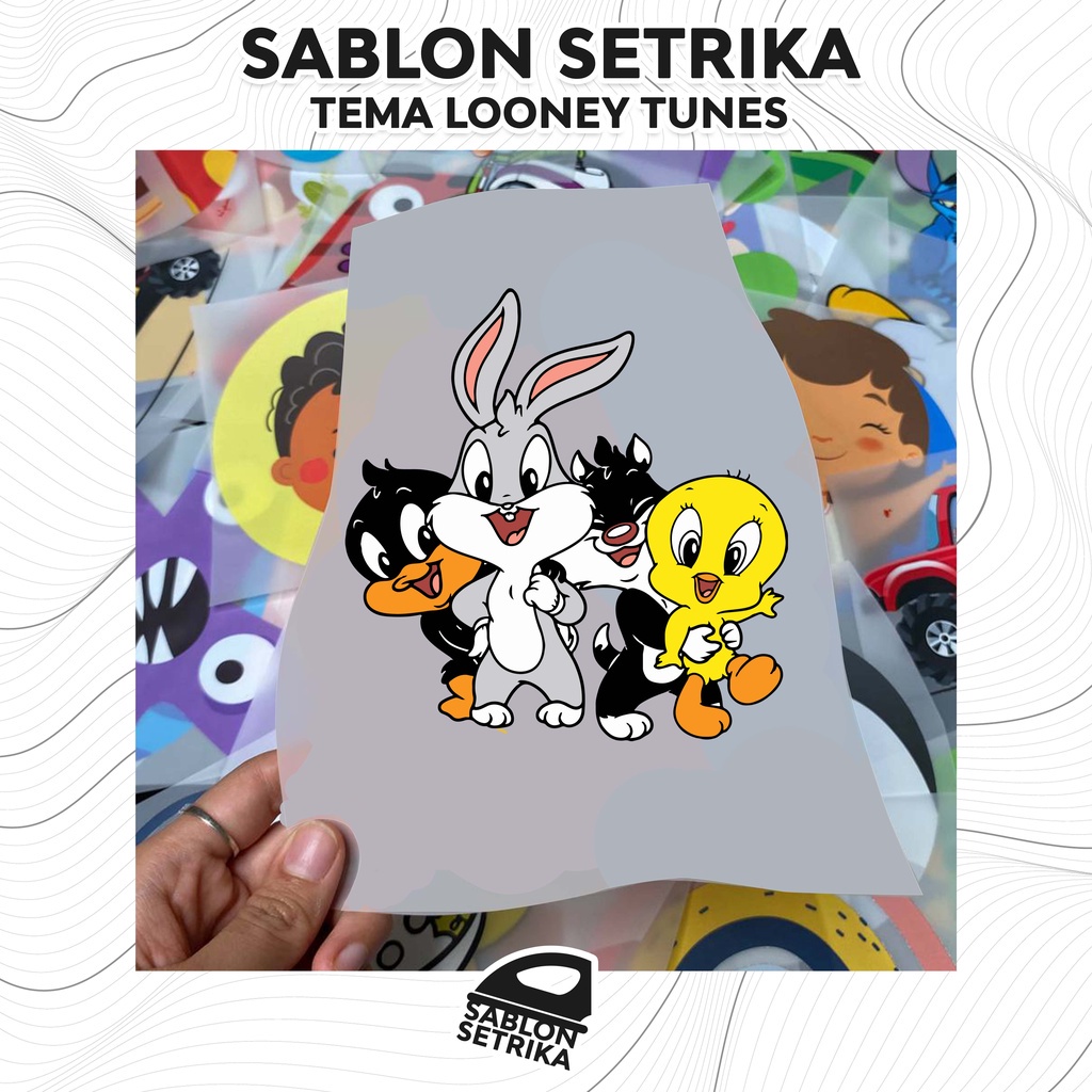 Jual STIKER SABLON SABLON SETRIKA SABLON DTF PRINTING TEMA LOONEY TUNES ...