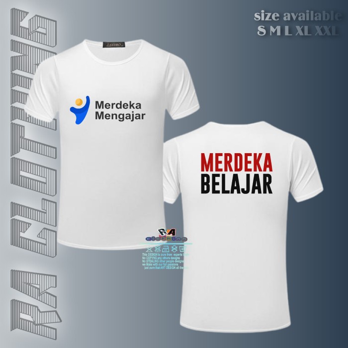 Jual KAOS MERDEKA BELAJAR MERDEKA MENGAJAR COTTON PREMIUM T-SHIRT ...