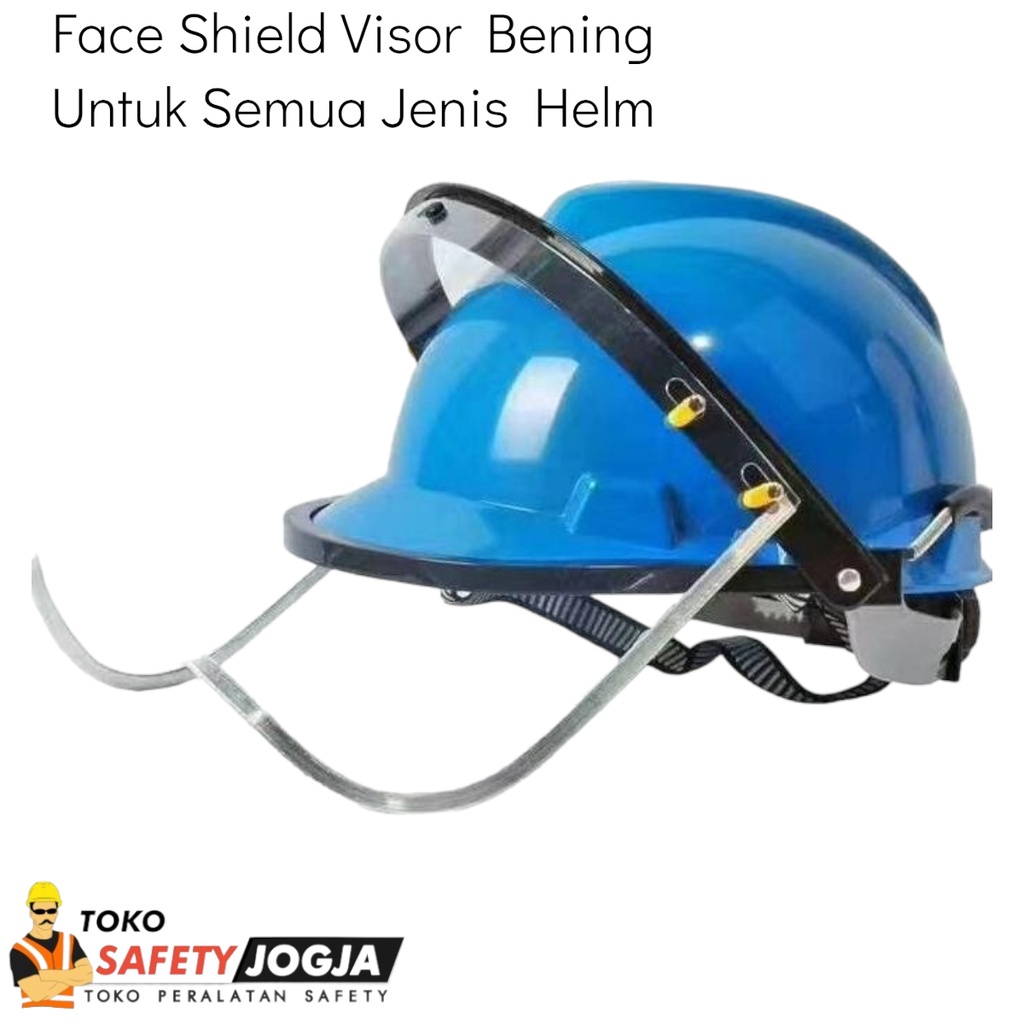 Jual Visor untuk Helm Proyek Tipe Clear Bening Adjustment Face Shield ...