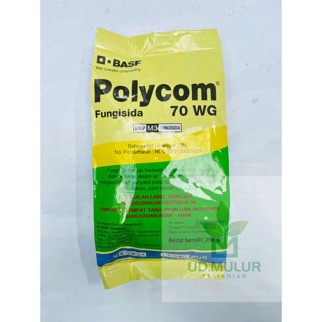 Jual Fungisida metiram POLYCOM 70WG 250 gram dr BASF | Shopee Indonesia