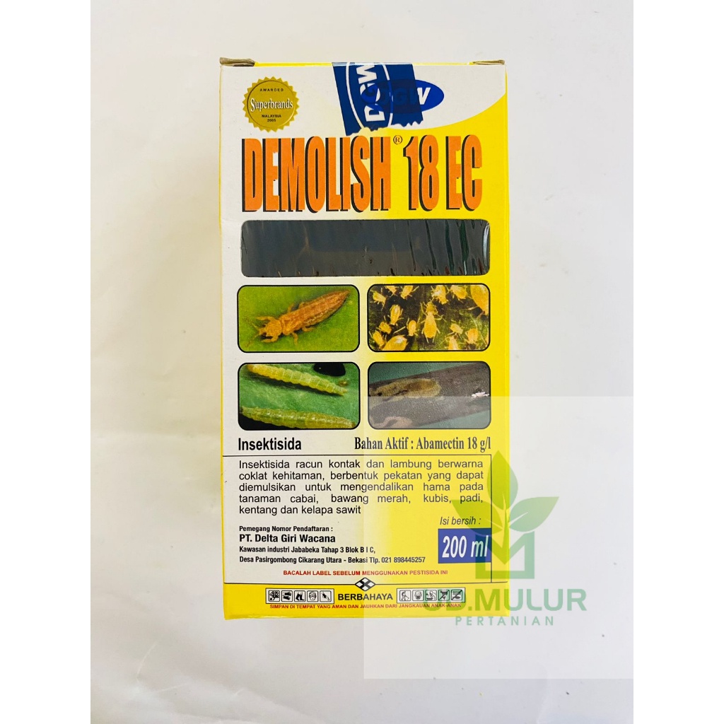 Jual Insektisida DEMOLISH 18EC 200ml bonus kaos | Shopee Indonesia
