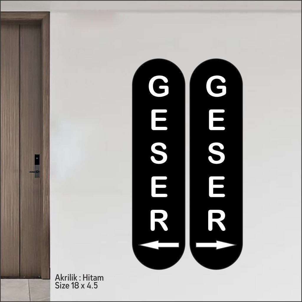 Jual AKRILIK SIGN GESER SLIDE | Papan akrilik tempel GESER | Shopee ...