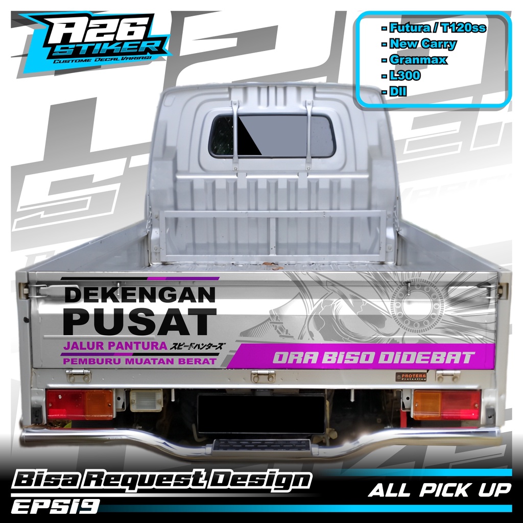Jual Stiker Decal Variasi Pintu Bak Belakang Pick Up Bisa Request ...