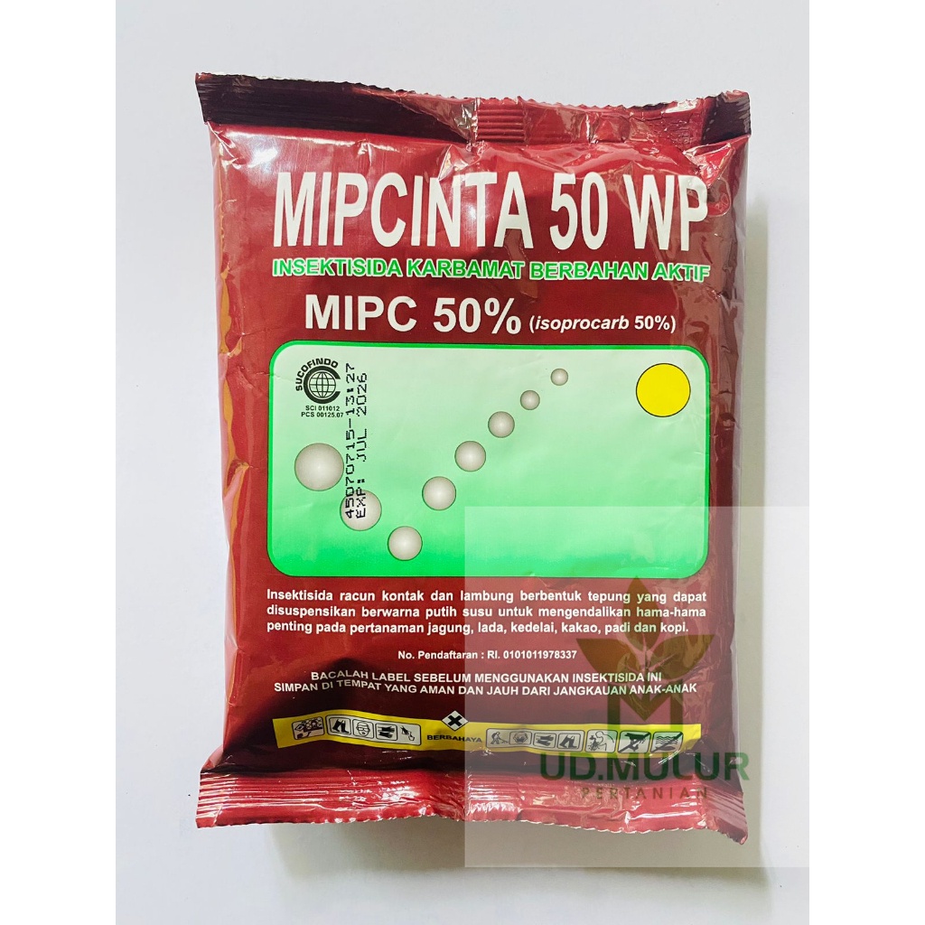 Jual Insektisida Karbamat MIPCINTA 50WP 100gr Petrokimia Kayaku ...