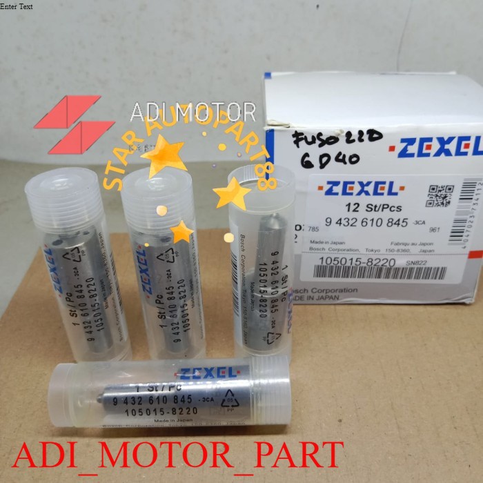 Jual Nozzle injector nozel nosel injektor Fuso 220 6D40 Zexel Japan ...