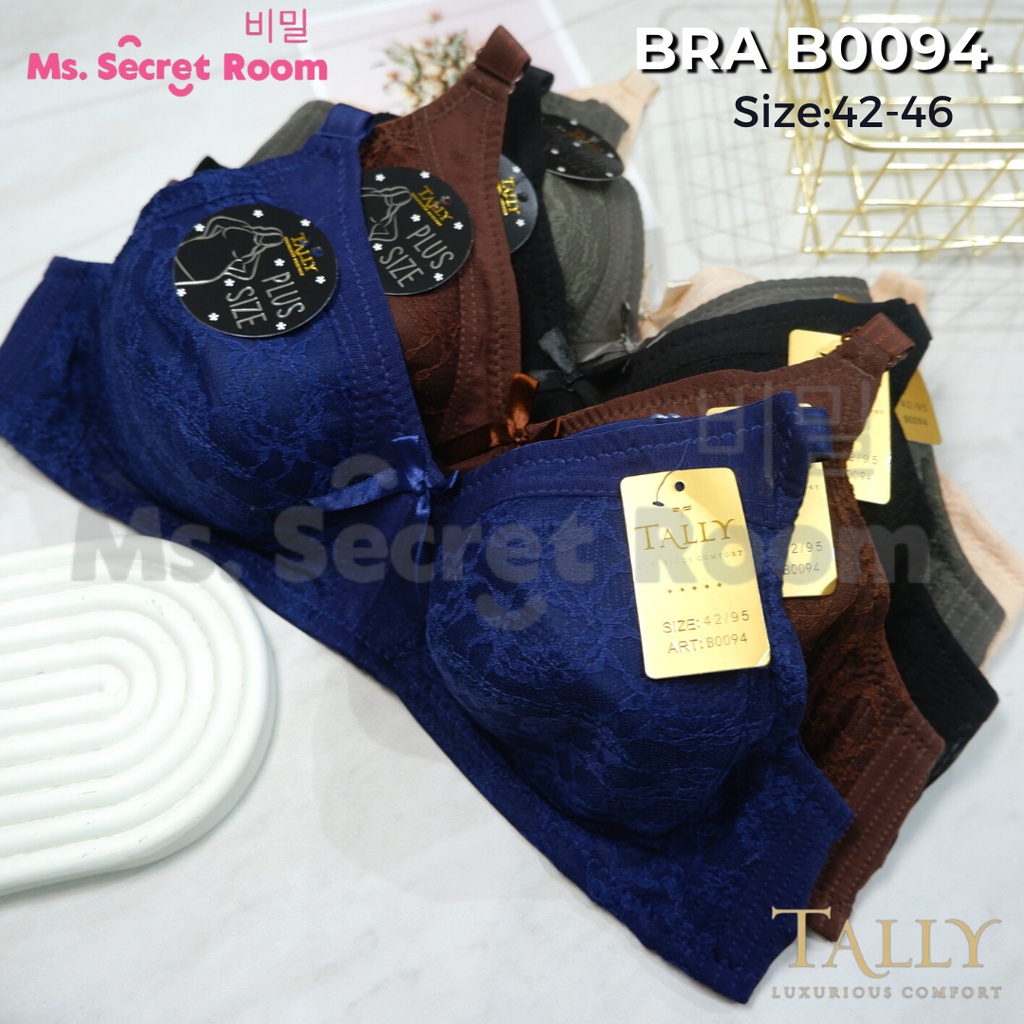 Jual TALLY BRA BH B0094 | TANPA KAWAT | TANPA BUSA | CUP C | FULL CUP | SIZE 42-46 | KAIT 3 ...
