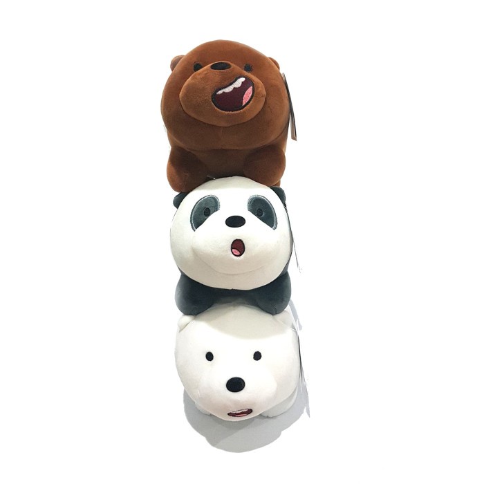 Jual We Bare Bears 9" Stacking Plush / Boneka Tumpuk Ice Bear | Shopee ...
