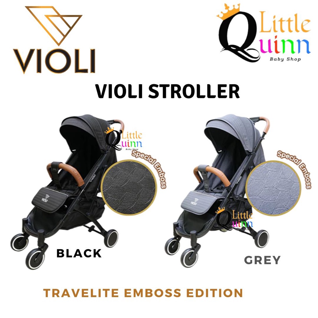 Jual VIOLI Stroller Travellite Emboss Edition | Shopee Indonesia