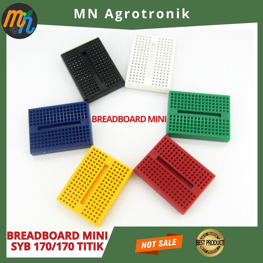 Jual Mini Breadboard 170 titik Project Board SYB 170 points | Shopee ...
