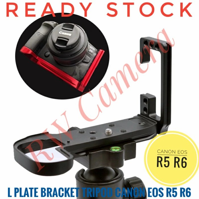 Jual L Plate Plat Tripod Canon EOS R5 R6 EOSR5 EOSR6 L Bracket Hand ...