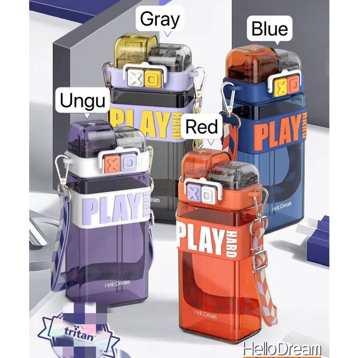 Jual Botol Minum Anak Tritan 520ML Play Hard BPA FREE Sedot Teguk Colorful | Shopee Indonesia