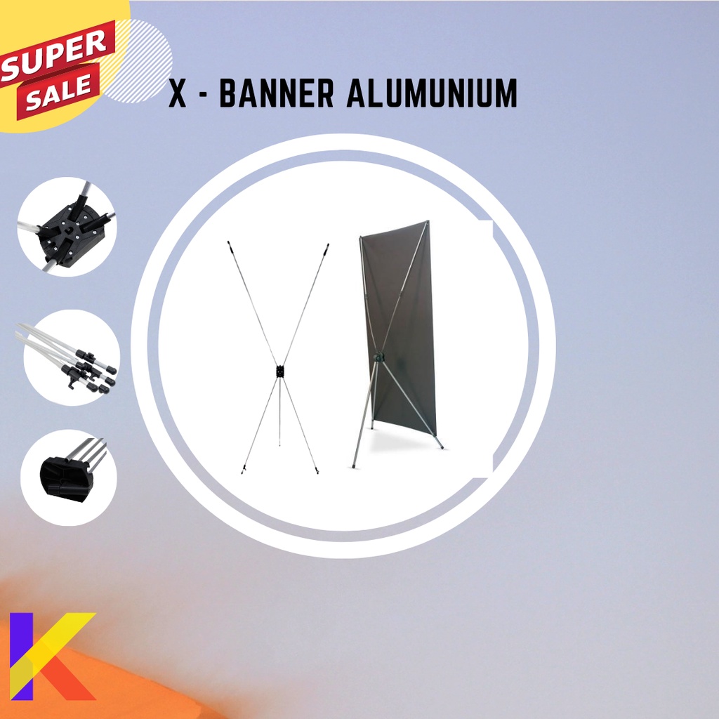 Jual Rangka X BANNER Alumunium | Kaki X Banner | Shopee Indonesia
