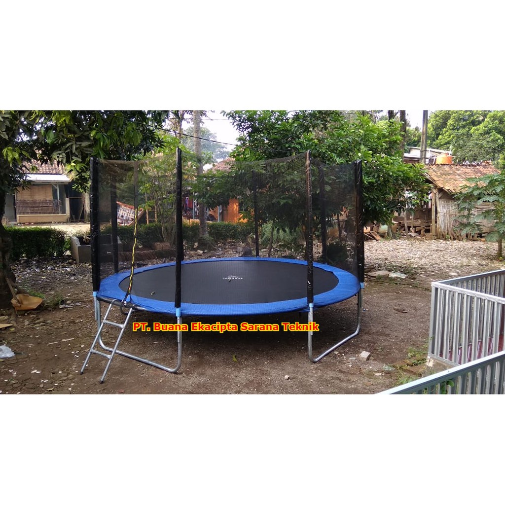 Jual TERMURAH ! Trampolin 12 Feet (diameter 366 Cm) + Jaring + Tangga ...