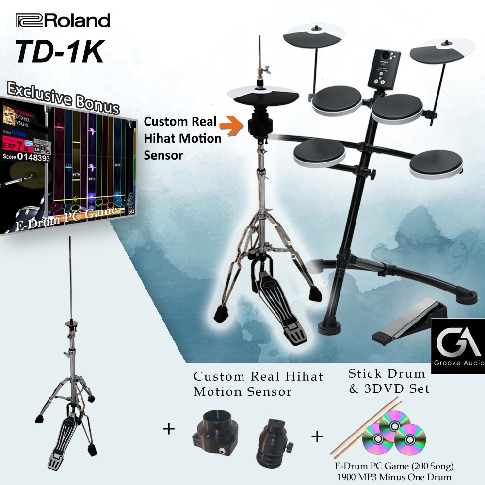 Jual Drum Elektrik Roland TD1K / TD 1K / TD1 K VDrums | Shopee Indonesia