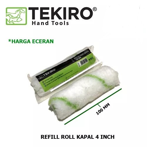 Jual TEKIRO bulu kuas roll 100 MM roller paint brush 100mm (harga per ...