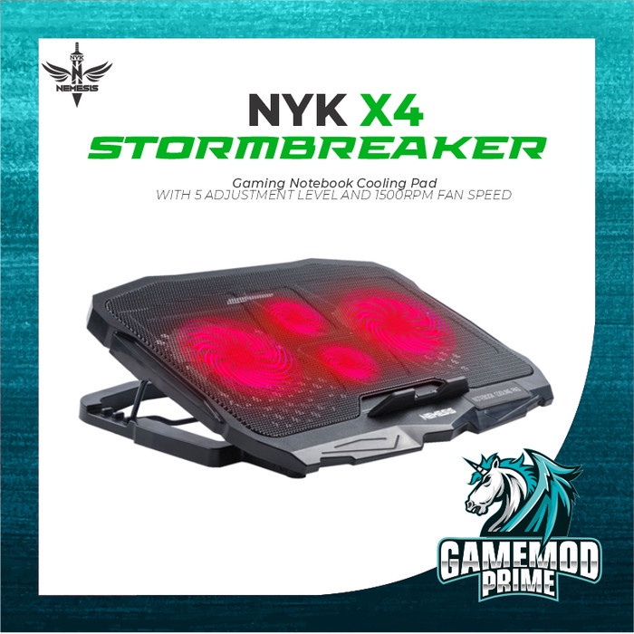 Jual Cooling Pad Fan Gaming NYK NEMESIS X4 X 4 STROMBREAKER Coolingpad ...