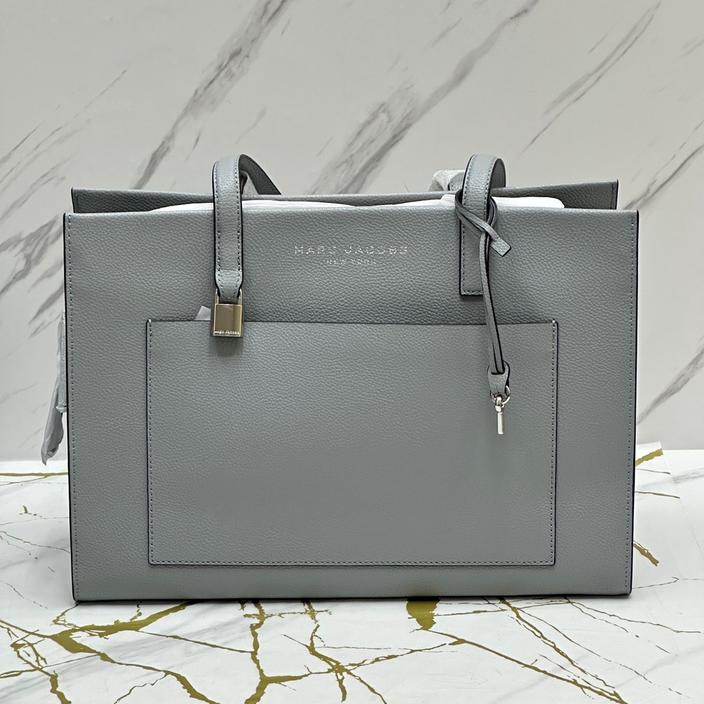 Jual Marc Jacobs Grind Work Tote Rock Grey | Shopee Indonesia