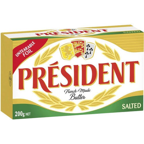 Jual PRESIDENT FRENCH SALTED BUTTER 200 GRAM | Shopee Indonesia