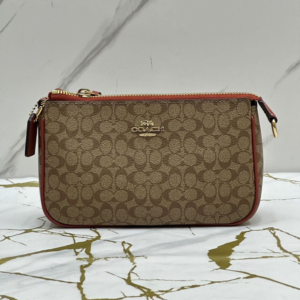 Jual Coach Nolita 19 Shoulder in Signature Terracotta | Shopee Indonesia