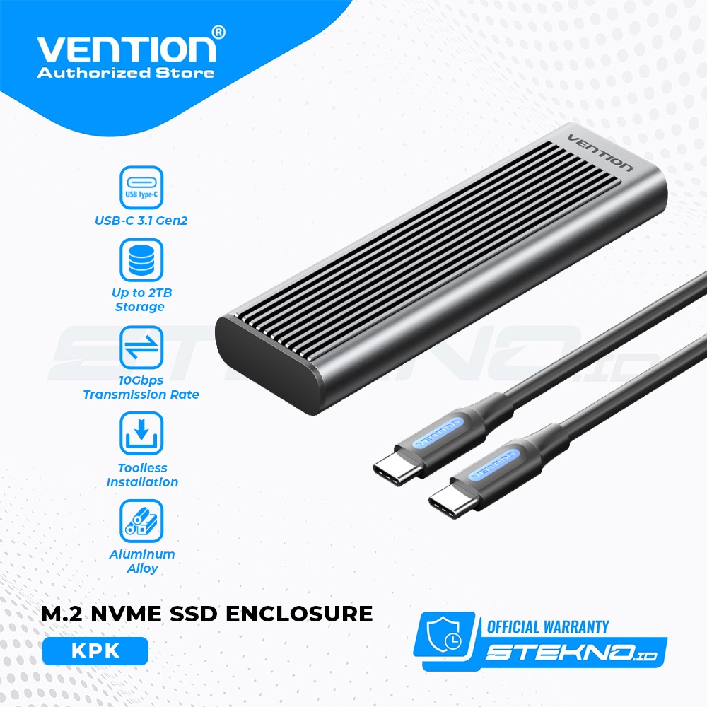 Jual Vention M.2 M2 NVMe Casing SSD Enclosure External USB 3.1 Gen 2 C | Shopee Indonesia