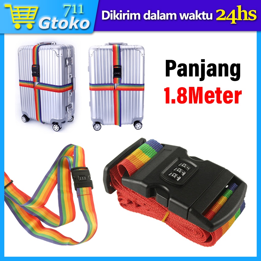 Jual Luggage Belt Strap Tali Pengaman Koper Silang Dengan Kunci ...