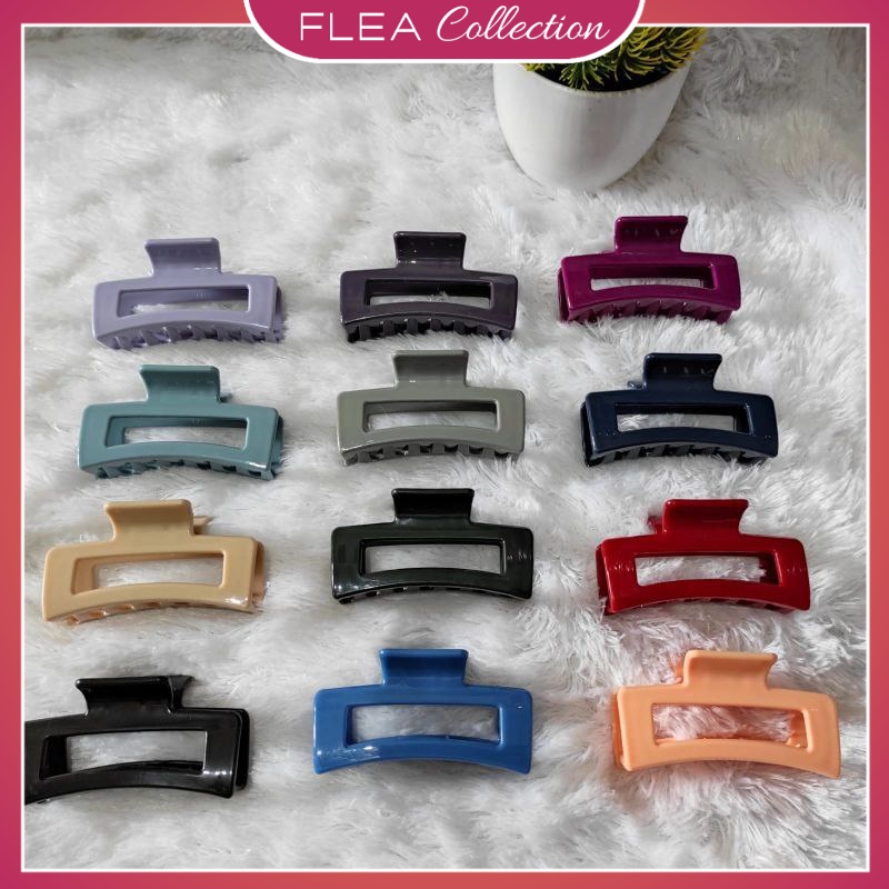 Jual FLEA Jepit Rambut Salon Kotak Jedai 8cm Jepitan Rambut Kotak ...