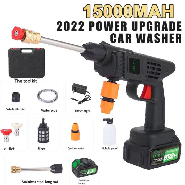 Jual Alat Mesin Cuci Mobil Motor AC Portable Cordless Car Jet Wash ...